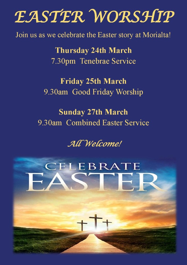 Easter worship poster | Morialta Uniting Church